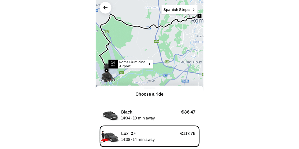 Как добраться из аэропорта Фьюмичино до центра Рима?