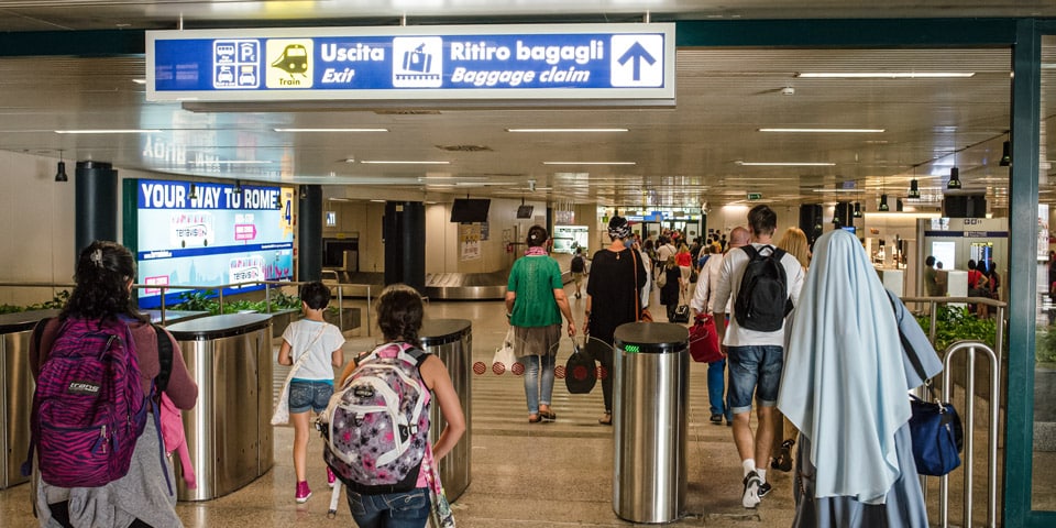 Как добраться из аэропорта Фьюмичино до центра Рима?